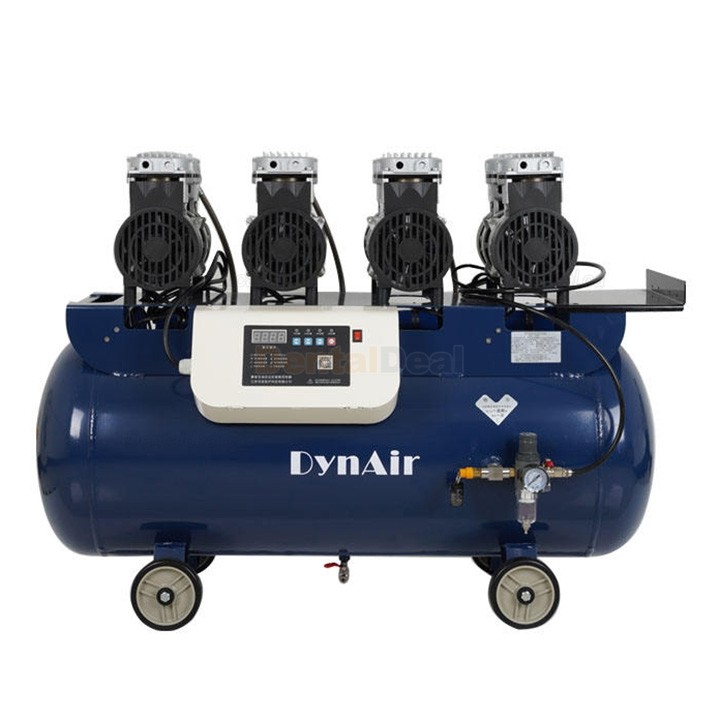 Dynamic DA807 3KW Oil Free Silent Digital Dental Air Compressor 100L ...